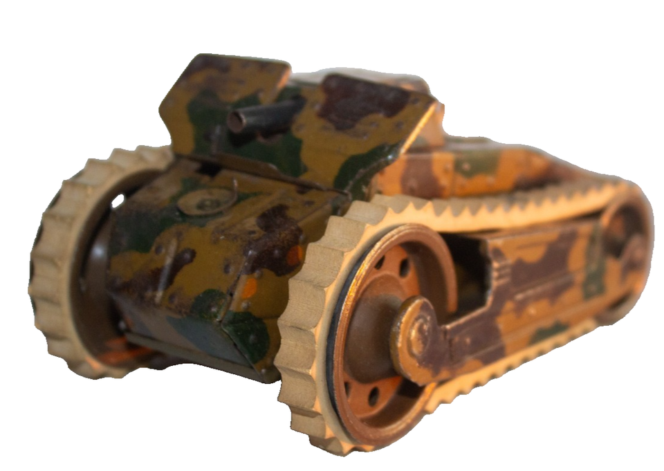 1930's German Tippco Clockwork Small Tank with Armored Shield | eBay