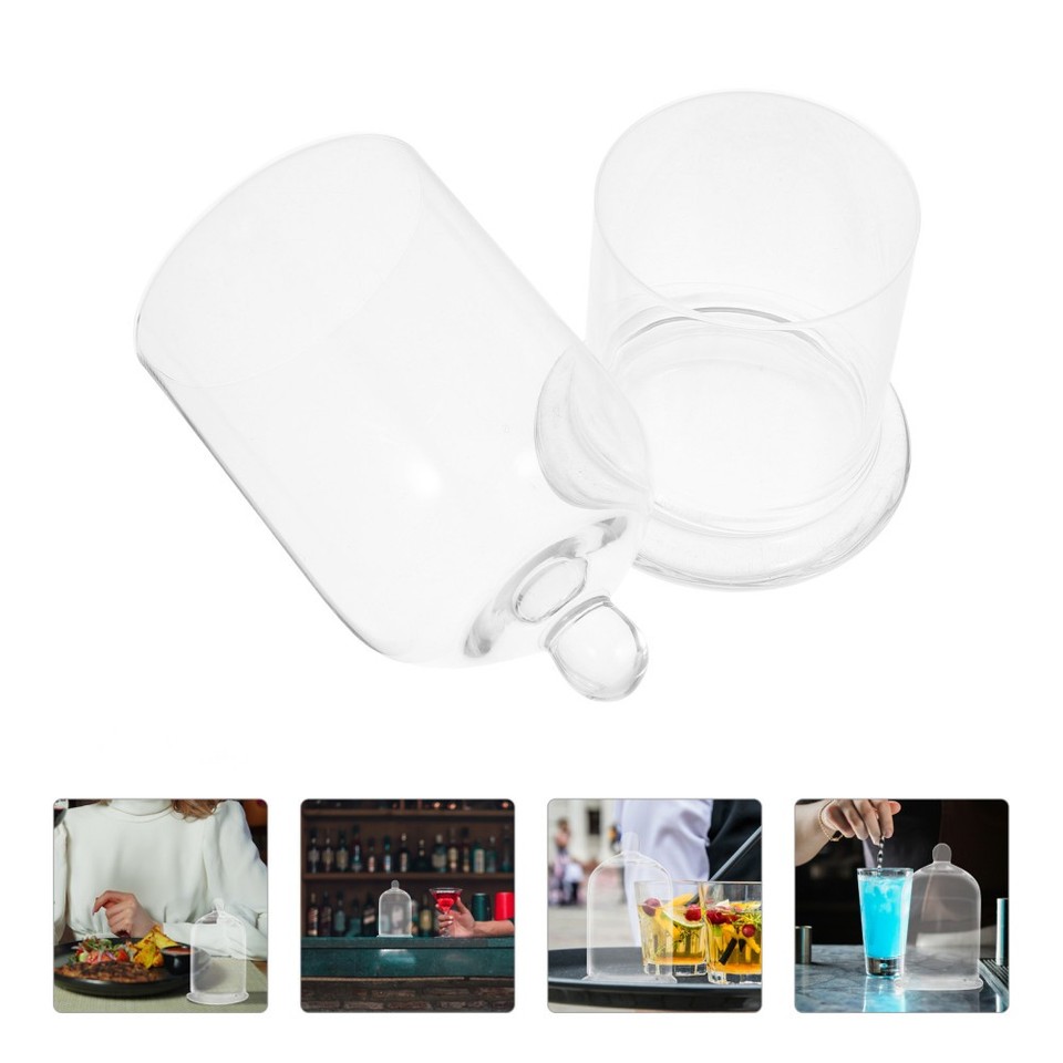 Aesthetic Glassware Reusable Coffee Cups with Lids Drinking Glasses ...