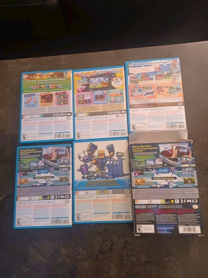 Wii-U Game Lot Yoshi Wooly World, Kirby Rainbow Curse, Paper Mario ...