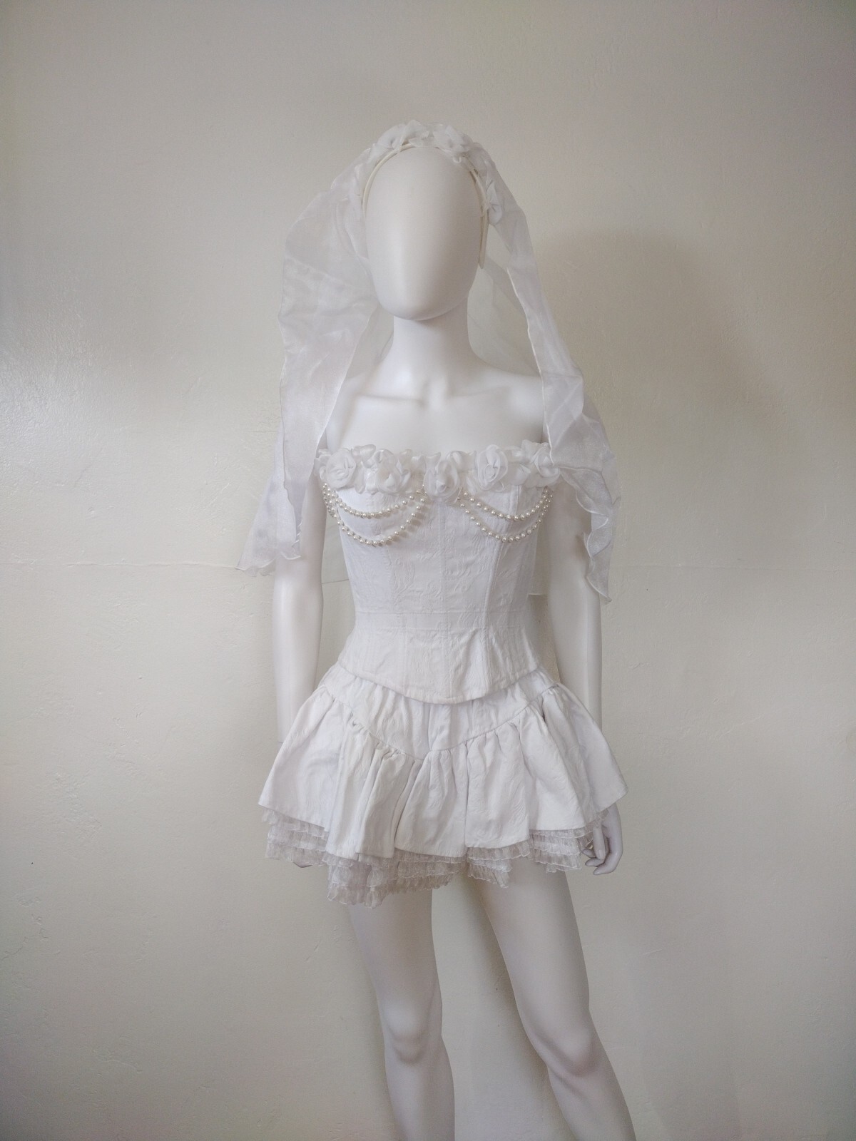 Rare Vintage Trashy Lingerie Lux Bride Costume - Hall… - Gem