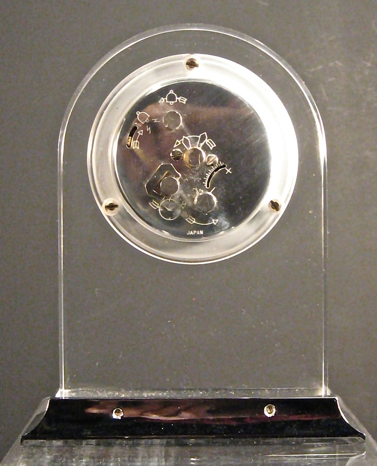 Lucite Bureau Alarm Clock by Bulova- Wind Up - Eames Era Design | eBay