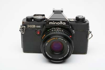 Minolta XG-SE 35mm SLR camera w/45mm f2 lens, sky, new seals, tested | eBay