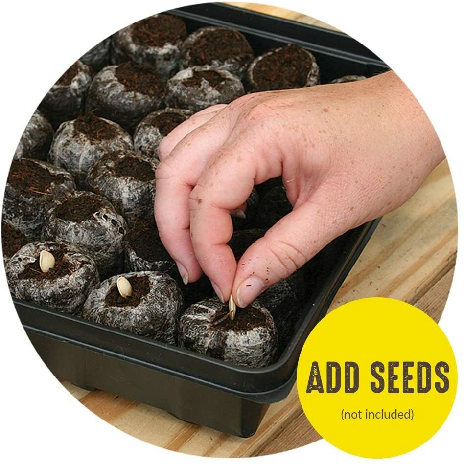 50mm Jiffy Peat Pellets, FAST SHIP Sold sets of 10,25,50,100,486 Seed ...
