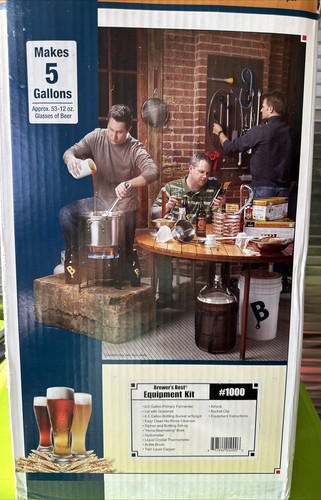 Brewers Best Beer Brewing Equipment Kit #1000 Makes 5 Gallons NIB ...