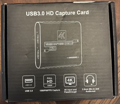 Capture Card for OBS Twitch Game Live Streaming and Recording with 4K ...