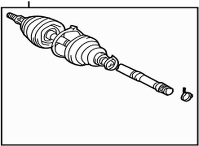 43460-49126 Toyota Shaft assy, front drive outboard joint, rh ...