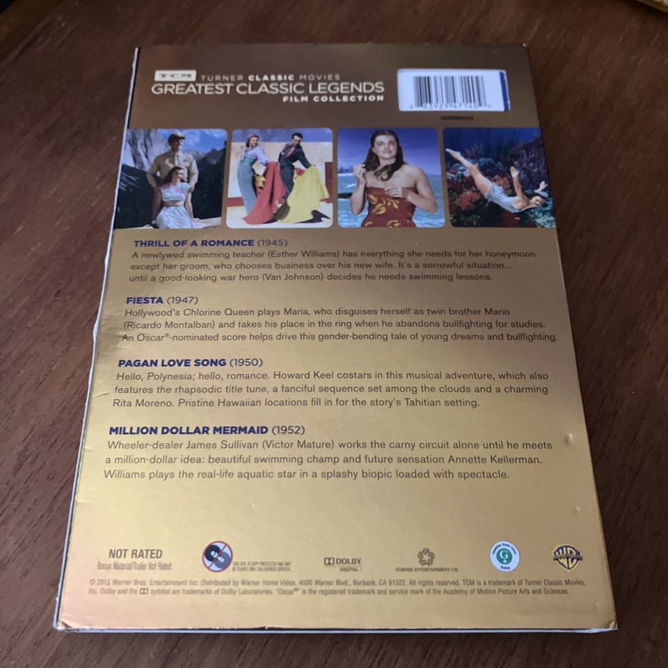 TCM Classic Films Collection: Esther Williams, Vol. 2 (4 DVD Set ...