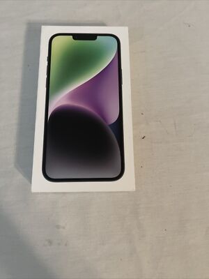 Apple iPhone 14+ 128 GB MIDNIGHT BOX ONLY with Apple Sticker & Inserts ...