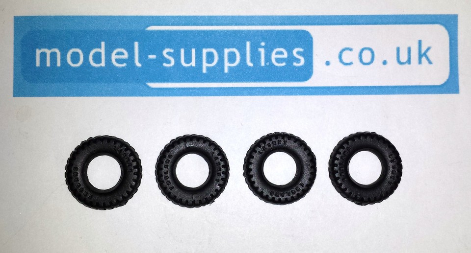Matchbox King Size Reproduction Hard Black Plastic Tyres 16mm O/D K1 ...