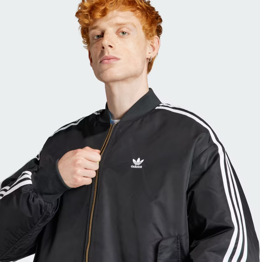 Adidas Originals ADILENIUM OVERSIZED REVERSIBLE BOMBER JACKET IW3641 | eBay