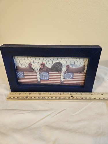 Kitchen Chicken Hen Rooster Picture American Flags | eBay