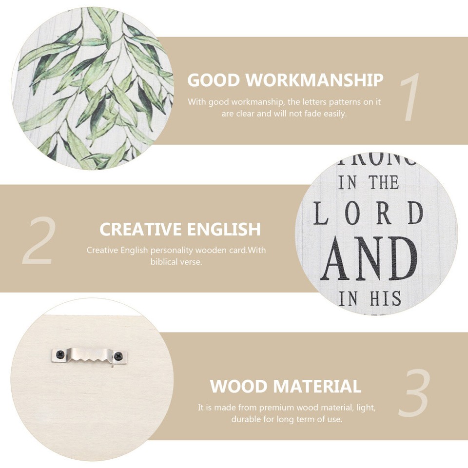 Bible Wall Decoration Hanging Verses Decors Wooden Christian Sign | eBay UK