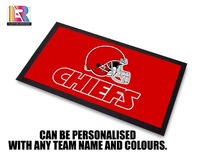 NFL rubber bar Mat. Any design or team name printed. | eBay UK