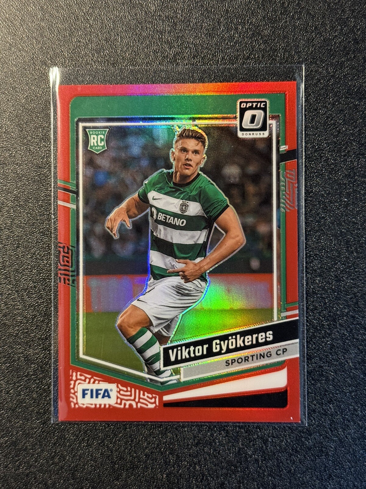 VIKTOR GYOKERES 2023-24 Donruss Optic FIFA Red Prizm Rookie /299 ...