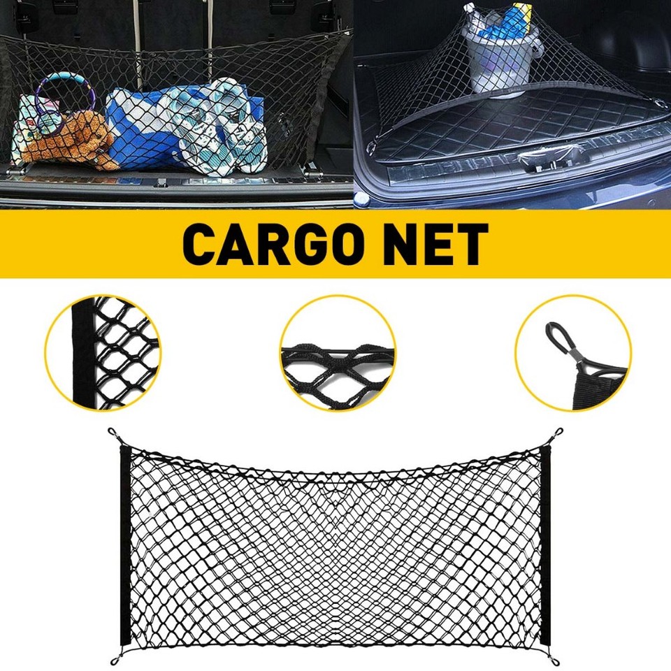 Envelope Style Net Cargo Trunk Storage Organizer Bag Universal Hook for ...