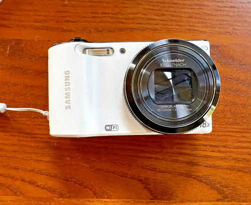 Samsung WB150F Smart Digital WiFi Compact Camera White 14.2MP 18X Zoom ...