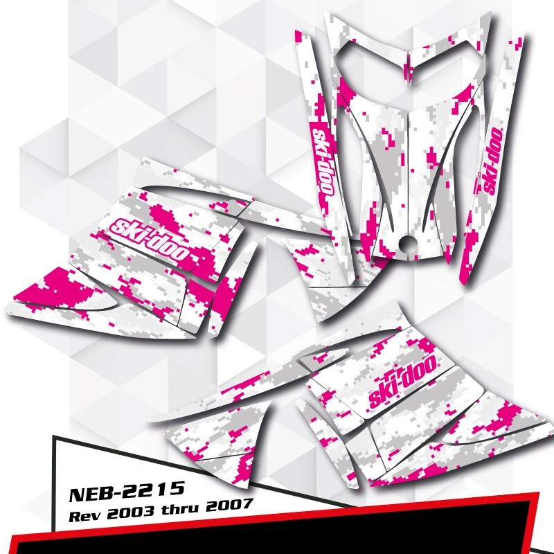 GRAPHIC DECALS STICKERS WRAP KIT FOR SKI-DOO REV MXZ SUMMIT GTX 03-07 ...