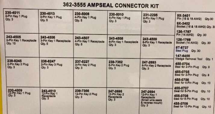 362-3555 AMPSEAL CONNECTOR KIT | eBay