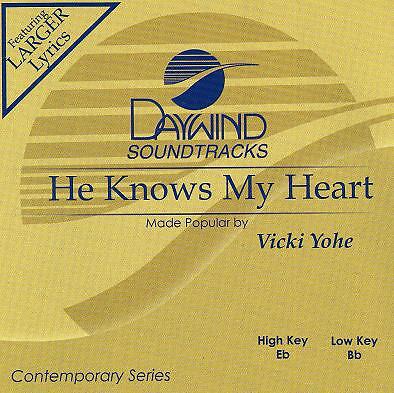 He Knows My Heart - Vicki Yohe - Accompaniment Track | eBay