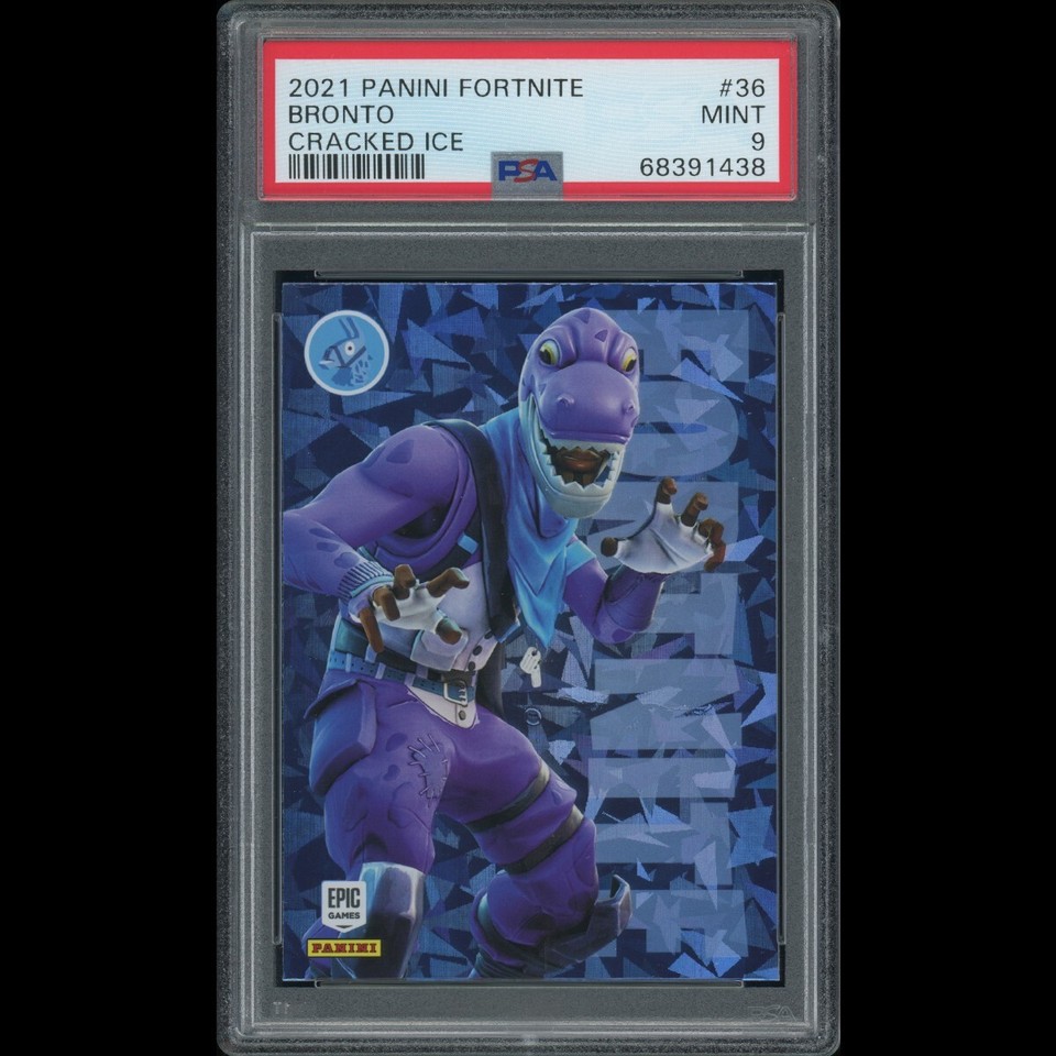 2021 Panini Fortnite Series 3 BRONTO #36 Cracked Ice Shard - PSA 9 MINT ...