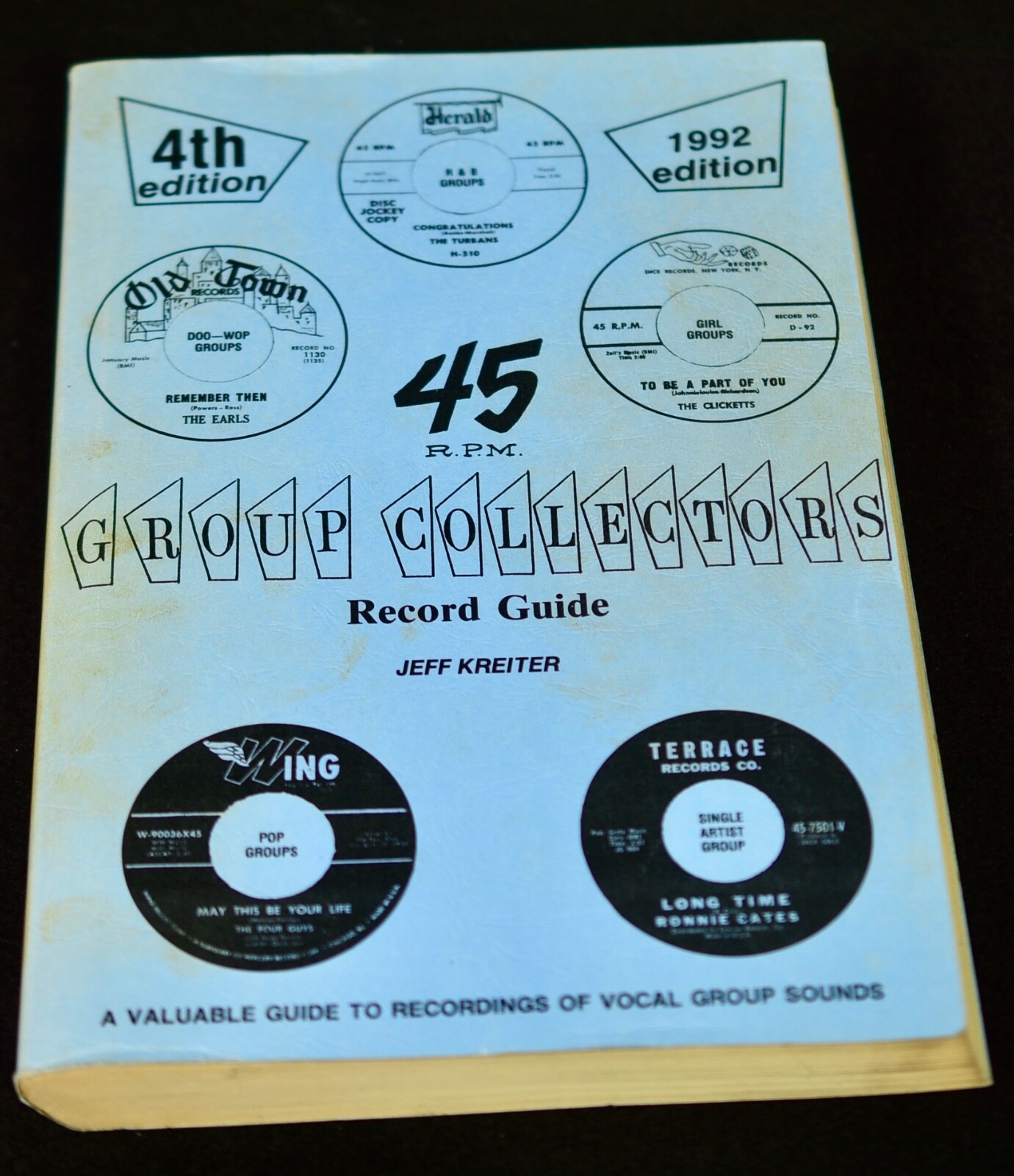 Vintage 45 RPM GROUP COLLECTORS RECORD GUIDE by Kreiter 4th 1992 VG SC ...