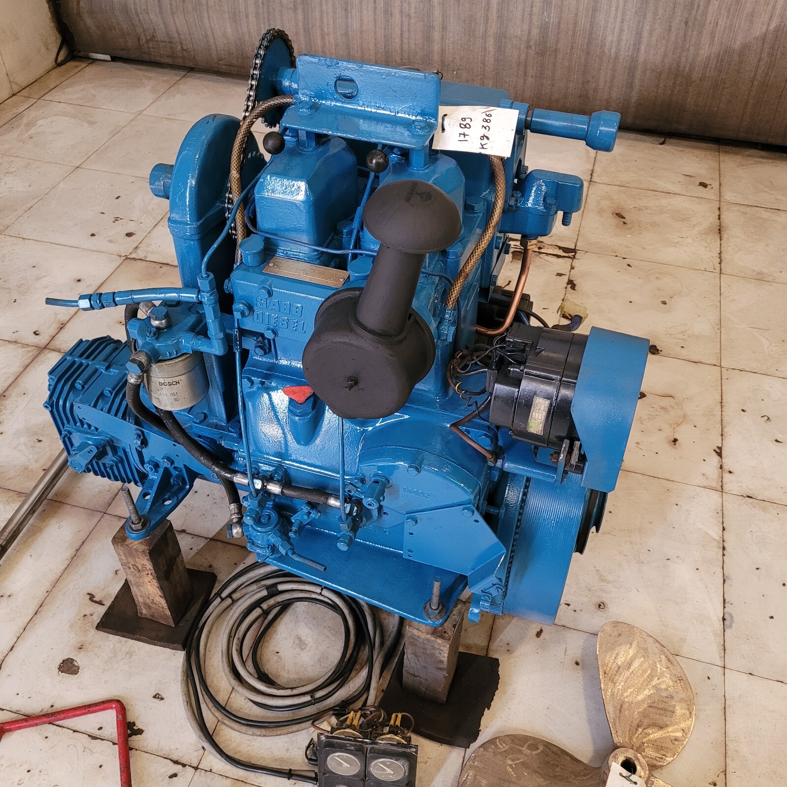 Sabb 2 JHR inboard Marine Diesel Engine from lifeboat Used Good - Ship ...