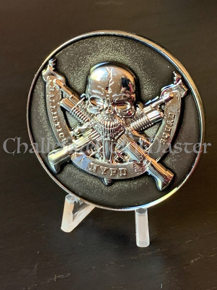 E2 NYPD Ballistics Squad Police Department SKULL Challenge Coin | eBay