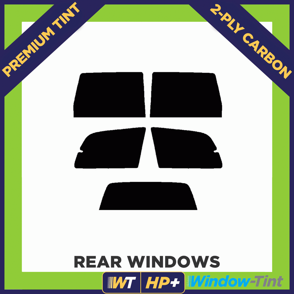 For SEAT Alhambra MPV 2001-10 Carbon Pre Cut Window Tint 20% Dark 2-ply ...
