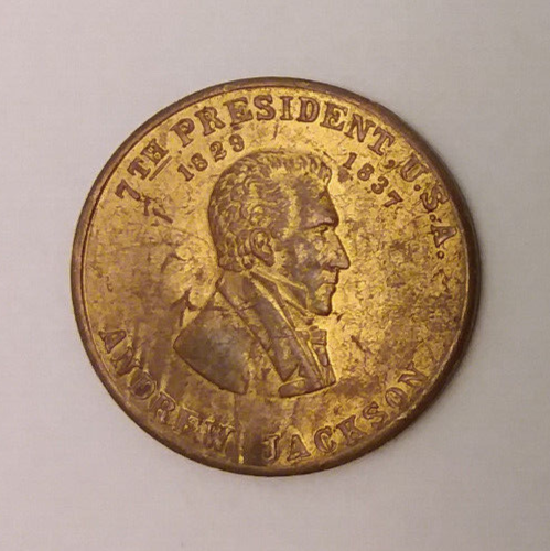 Andrew Jackson 7th President Coin Medal Token 25mm | eBay