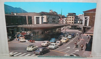 COMO PONTE CHIASSO CONFINE ITALO SVIZZERO DI Vecchia foto cartolina ...
