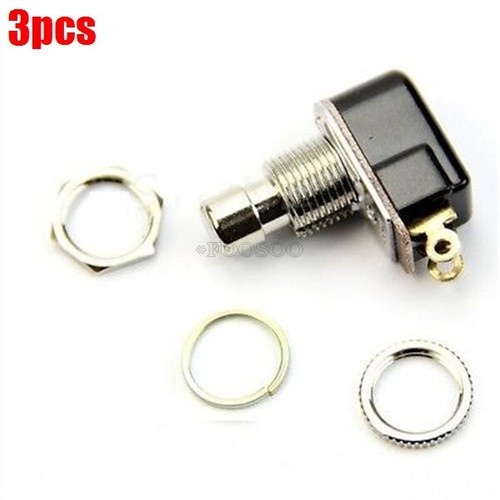 3Pcs Spst Momentary Soft Touch Push Button Electric Guitar Stomp Foot ...