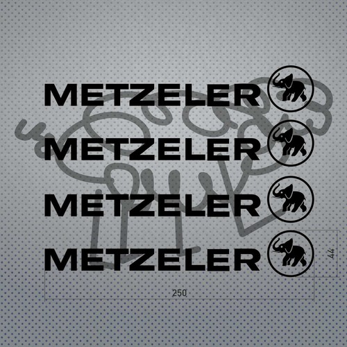 METZELER 250mm Replacement DECALS PEGATINAS AUFKLEBER AUTOCOLLANT | eBay UK