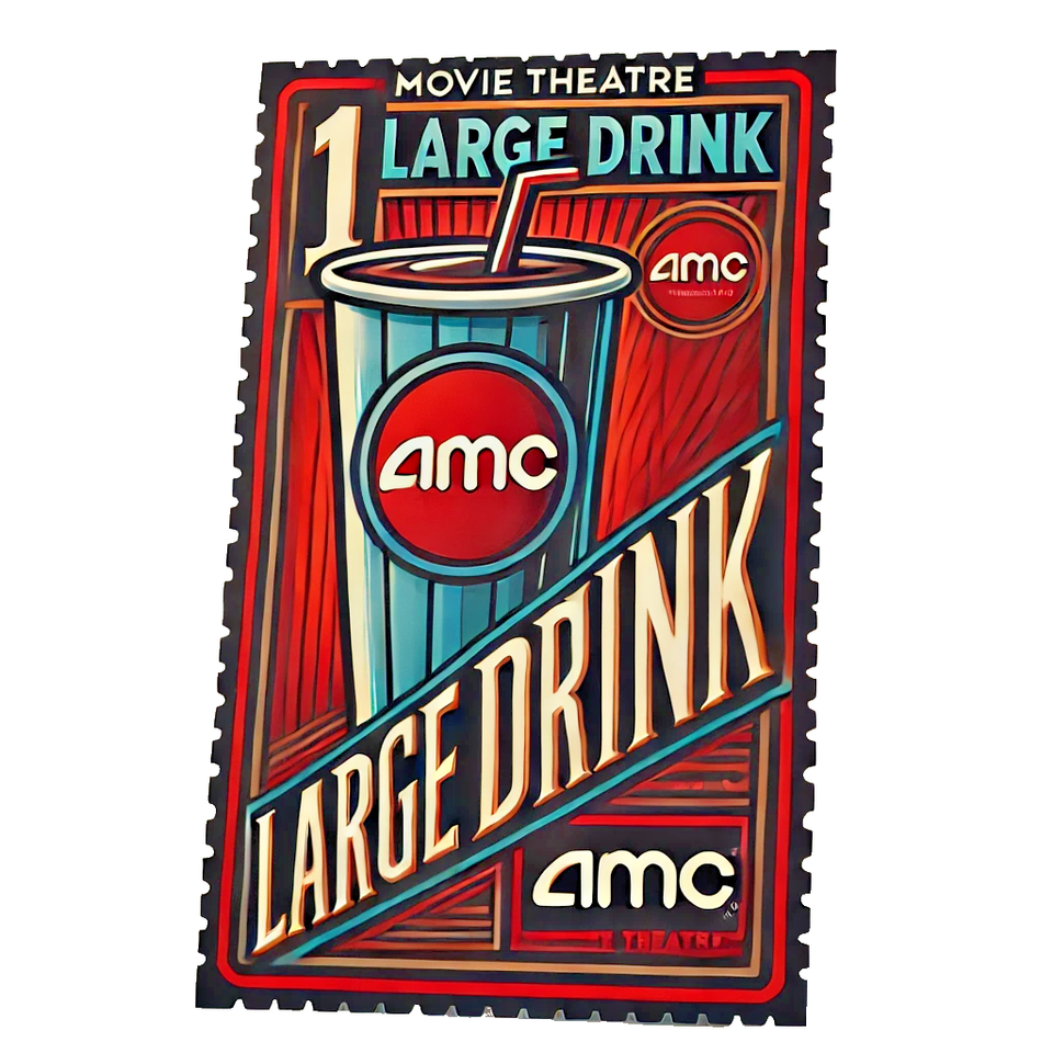 AMC Movie Theatres 1 Large Drink, Exp June 2026, *15-Min e-Delivery ...