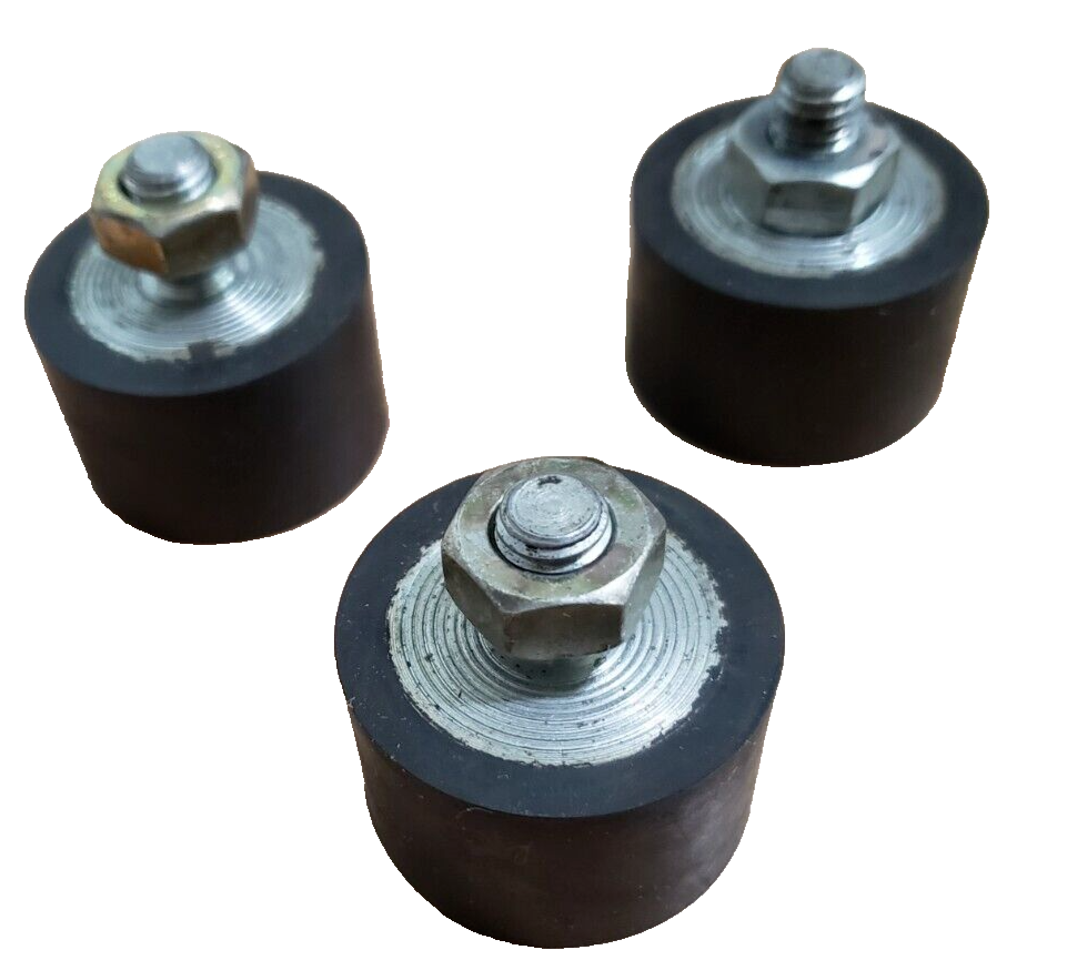 (QTY:3) HARRINGTON ALCO AG2 DOCK BUMPER RUBBER - 1 1/2"x1"x3/8''BOLT | eBay