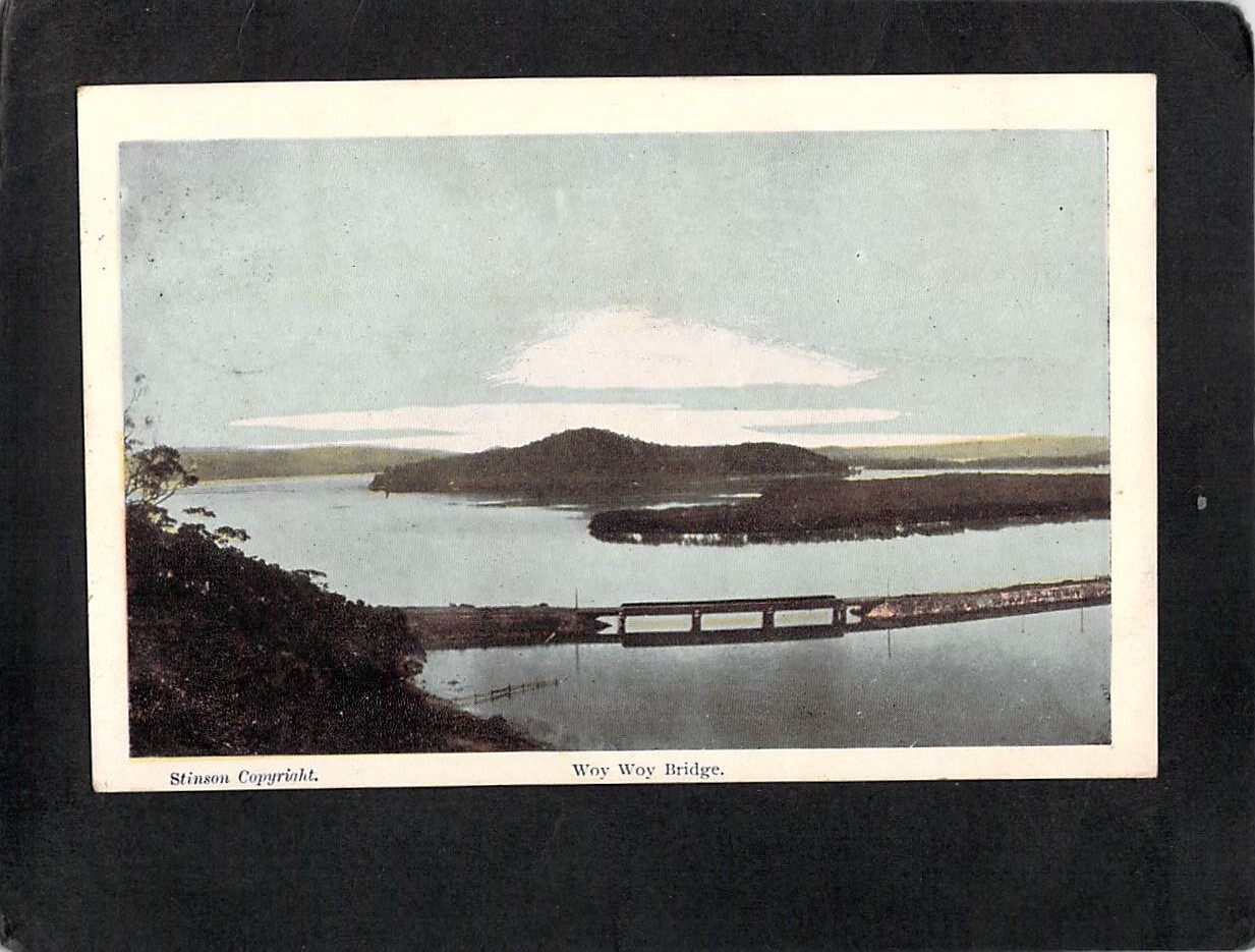C1178 Australia NSW Woy Woy Bridge pu1907 vintage postcard | eBay Australia