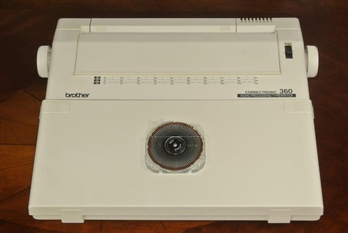 Brother Correctronic 360 Word Processing Typewriter & RARE Cursive ...