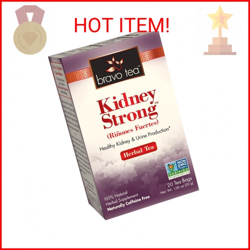 Bravo Tea Kidney Strong Herbal Tea Caffeine Free, 20 Tea Bags ...