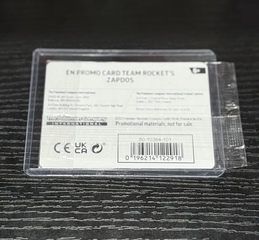 Team Rocket’s Zapdos Gamestop Stamped Promo 070/182 Destined Rivals ...