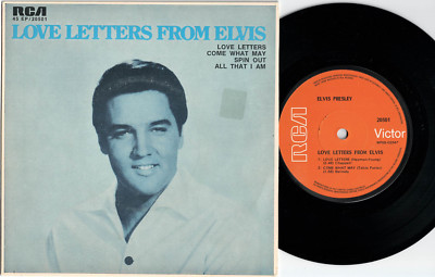 ELVIS PRESLEY - LOVE LETTERS FROM ELVIS Ultrarare 1970 Aussie orange ...