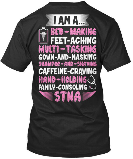 Stna Poem I Am A Bed-making Feet-aching Multi-tasking T-Shirt Made in ...