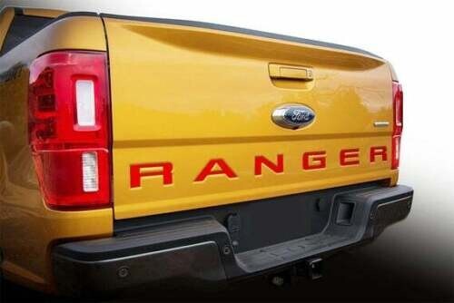 Tailgate RED Insert Letters Stickers Vinyl Decals for Ford Ranger 2019 ...