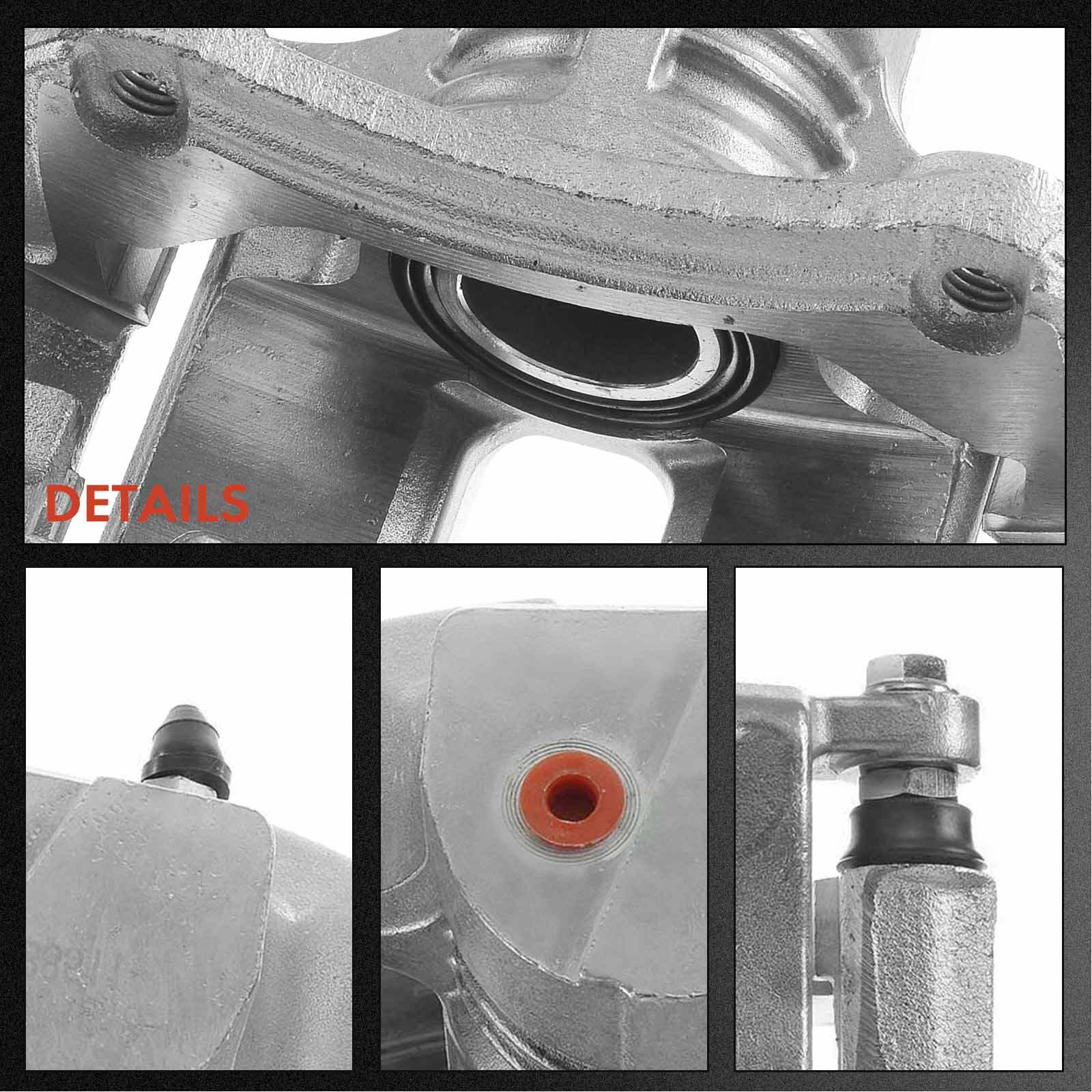 Rear LH & RH Brake Calipers + Brake Pads for Cadillac CTS 2008-2014 V6 ...