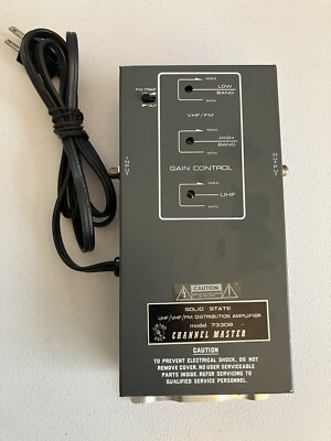 Channel Master Model 7330B UHF/VHF/FM Distribution Amplifier | eBay