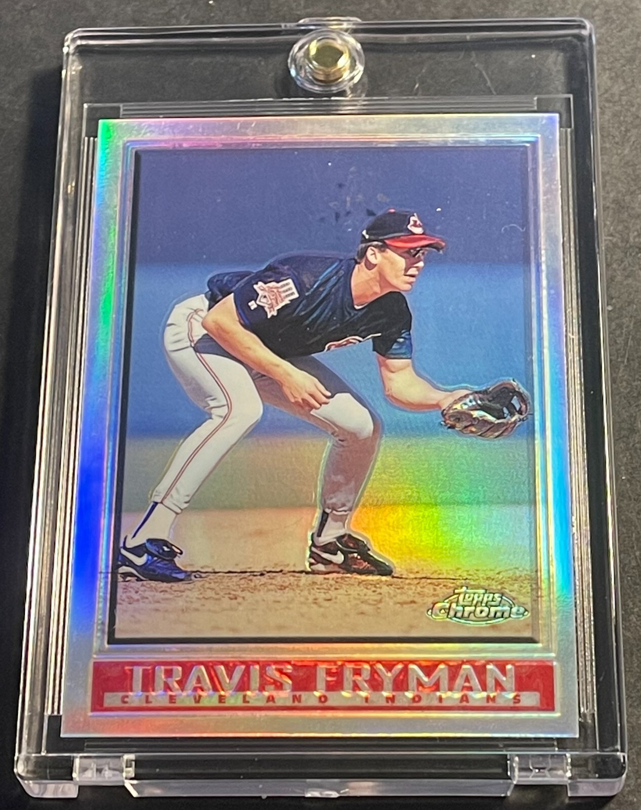 TRAVIS FRYMAN 1998 TOPPS CHROME REFRACTOR #390 RANGERS CENTERED (512 ...
