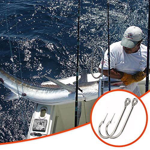 Fishing Saltwater Large Giant Shark & Alligator Hooks Stainless Steel ...
