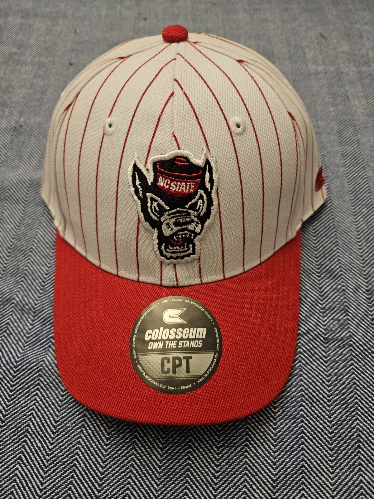 NC State Wolfpack NCSU Colosseum Tuffy Pin Stripe Snapback Baseball Cap ...
