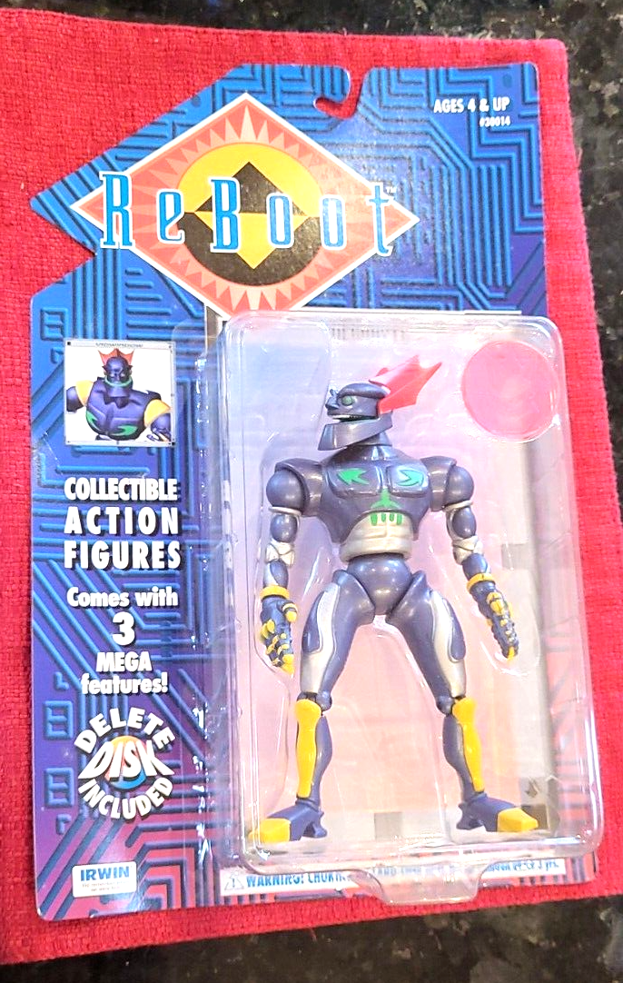 Reboot MEGABYTE Action Figure, Vintage 1995, with Delete Disk by Irwin ...