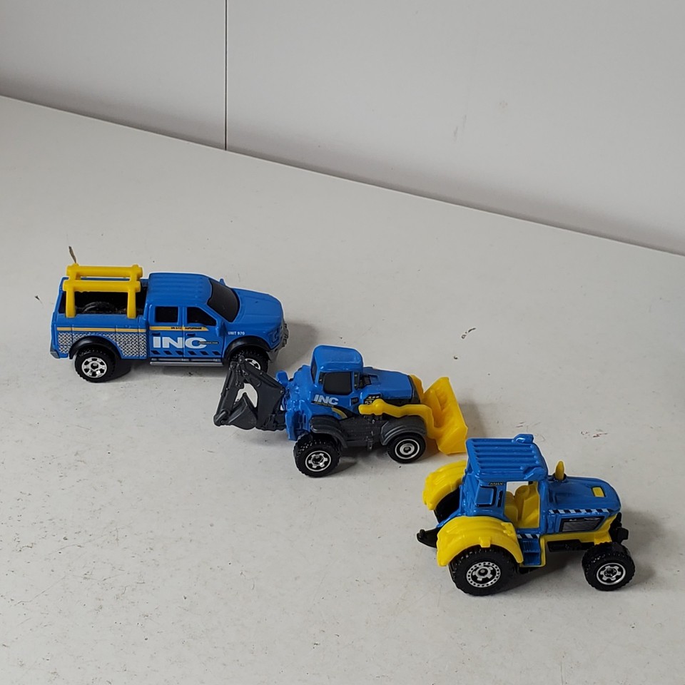 Matchbox MBX Construction Vehicle Lot 15 Blue INC Trucks Tractors ...