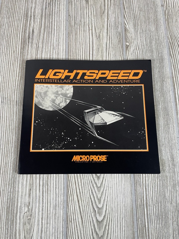 Lightspeed Interstellar Action Adventure PC 5.25" Floppy Game Big Box ...