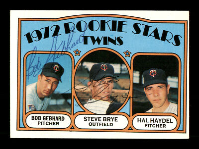 Bob Gebhard & Steve Brye Auto Autographed 1972 Topps Rookie Card 28 ...